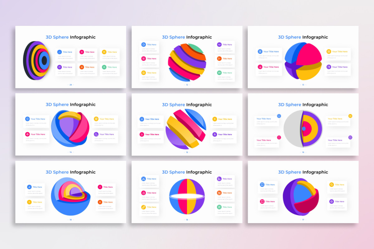 3D Sphere PowerPoint Infographic Template | Nulivo Market